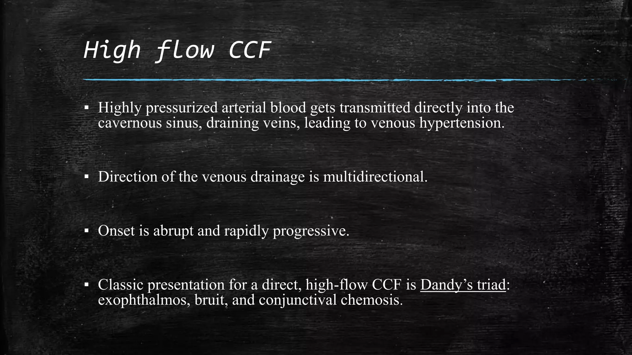 Carotid cavernous fistula | PPTX