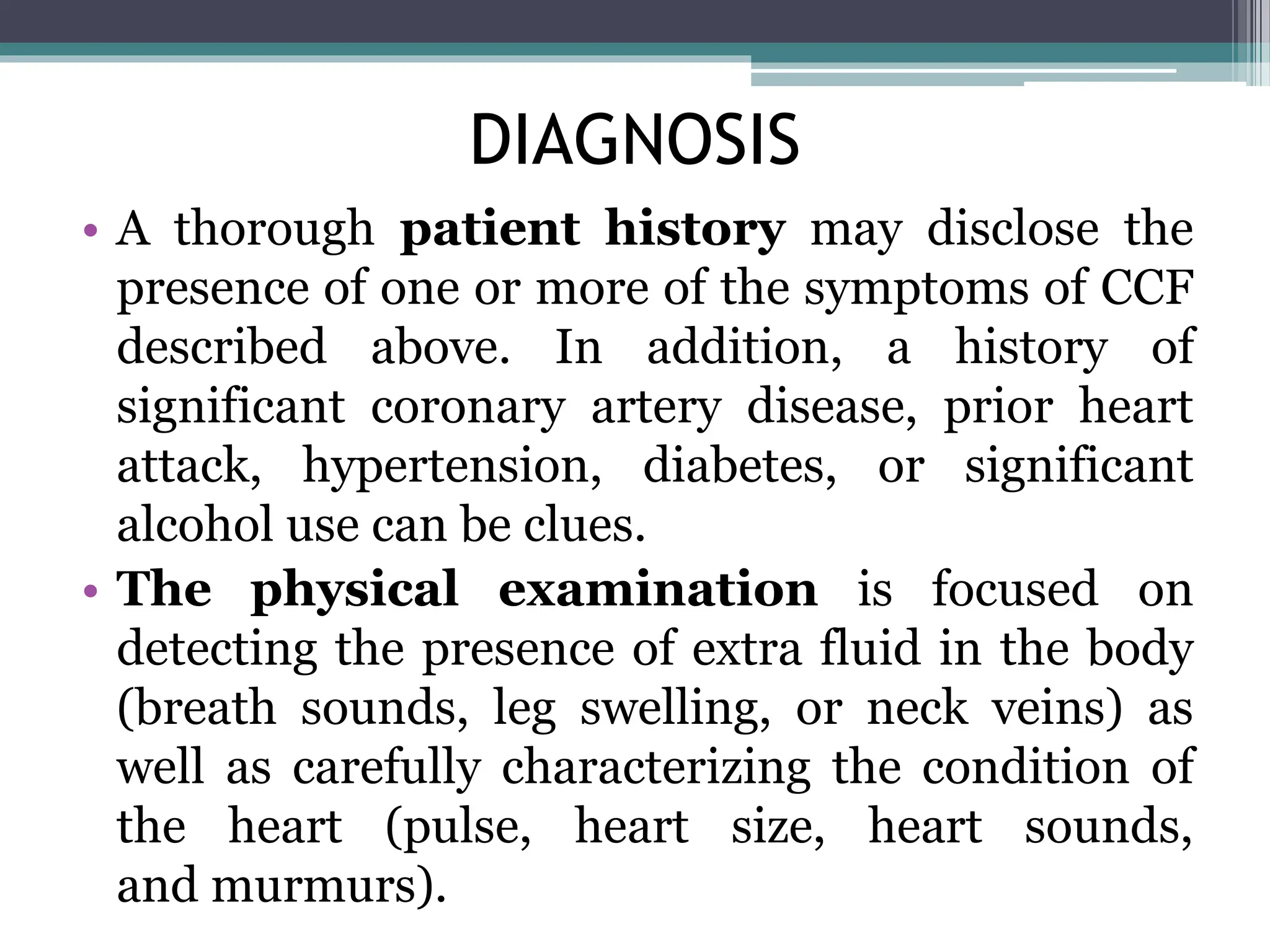 CCF cardiac nursing including pathophysiology and nursing diagnosis | PPTX