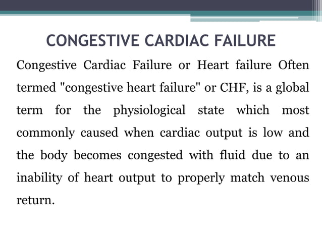 CCF cardiac nursing including pathophysiology and nursing diagnosis ...