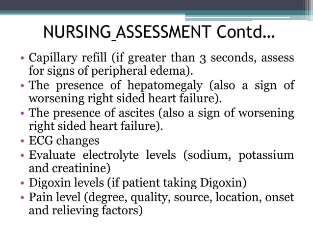 CCF cardiac nursing including pathophysiology and nursing diagnosis ...