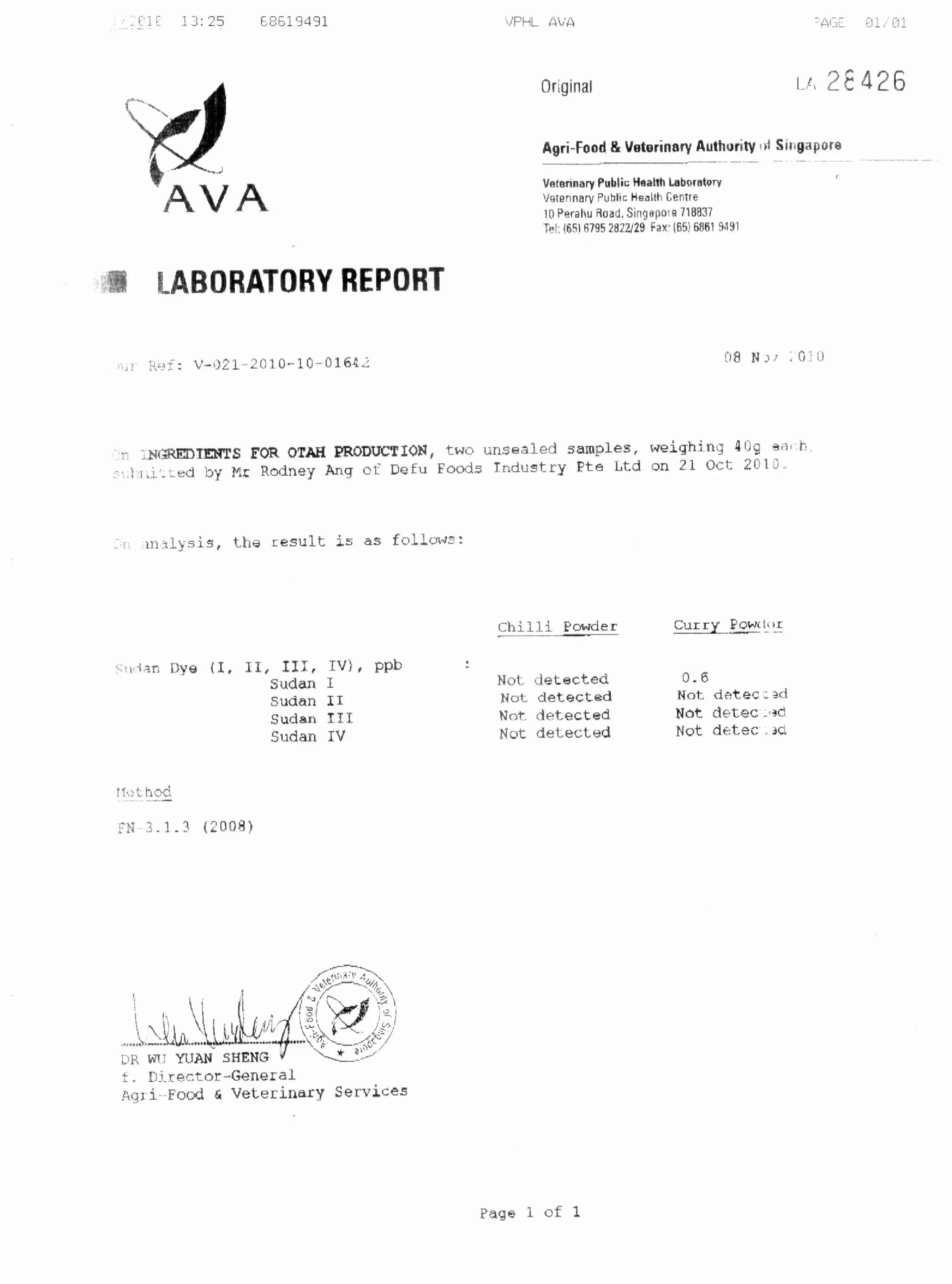 AVA Lab Test Sudan Dye | PDF