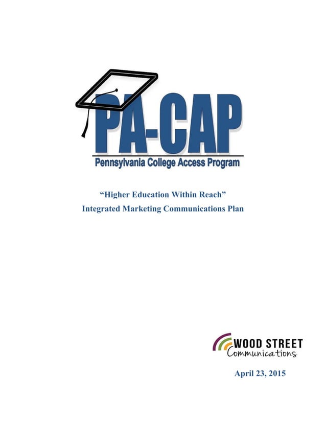 PA-CAP IMC PLAN - FINAL 4-21-15 | PDF | Student Financial Aid ...
