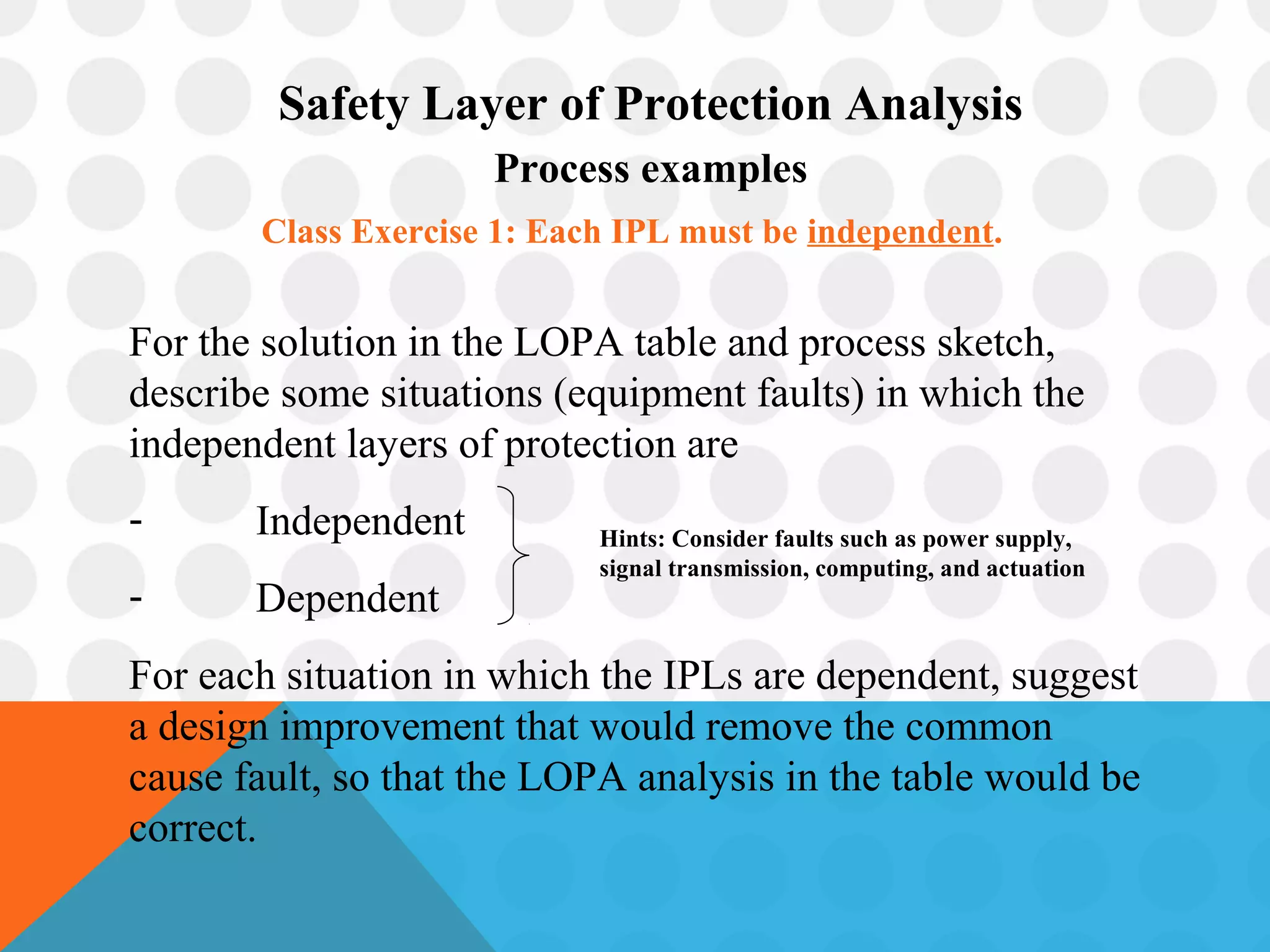 LAYER OF PROTECTION ANALYSIS | PPT
