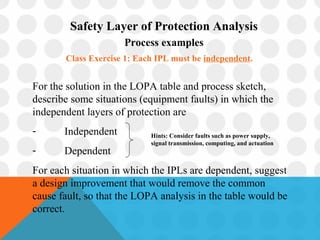LAYER OF PROTECTION ANALYSIS | PPT