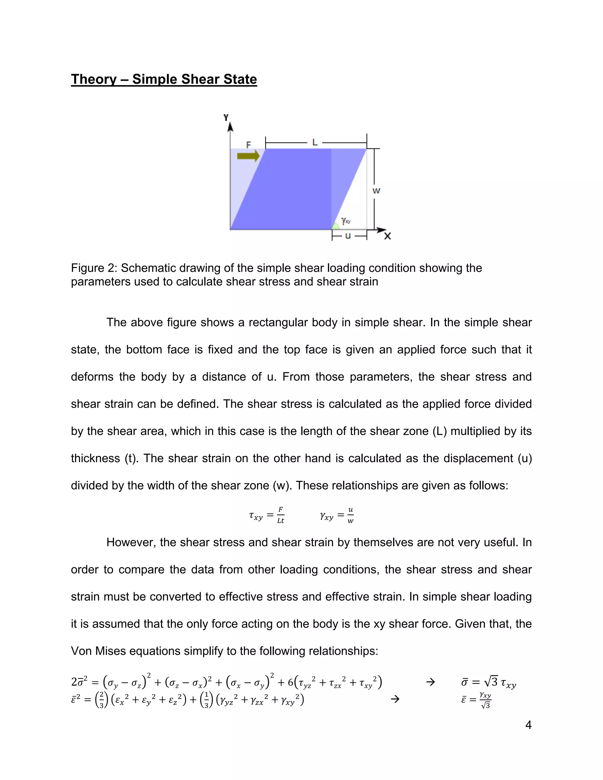Thesis - Design a Planar Simple Shear Test for Characterizing Large ...