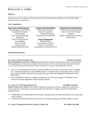 CORE RESUME NEW | PDF