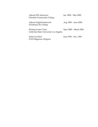 RESUME HUMANITIES | PDF
