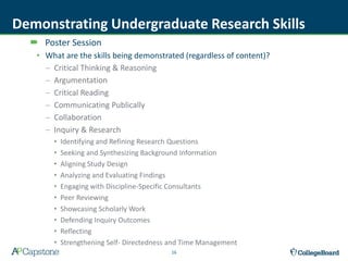 Showcase AP Research to Students | PPTX