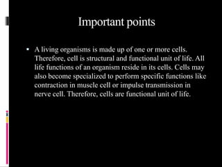 Cell the unit of life | PPT