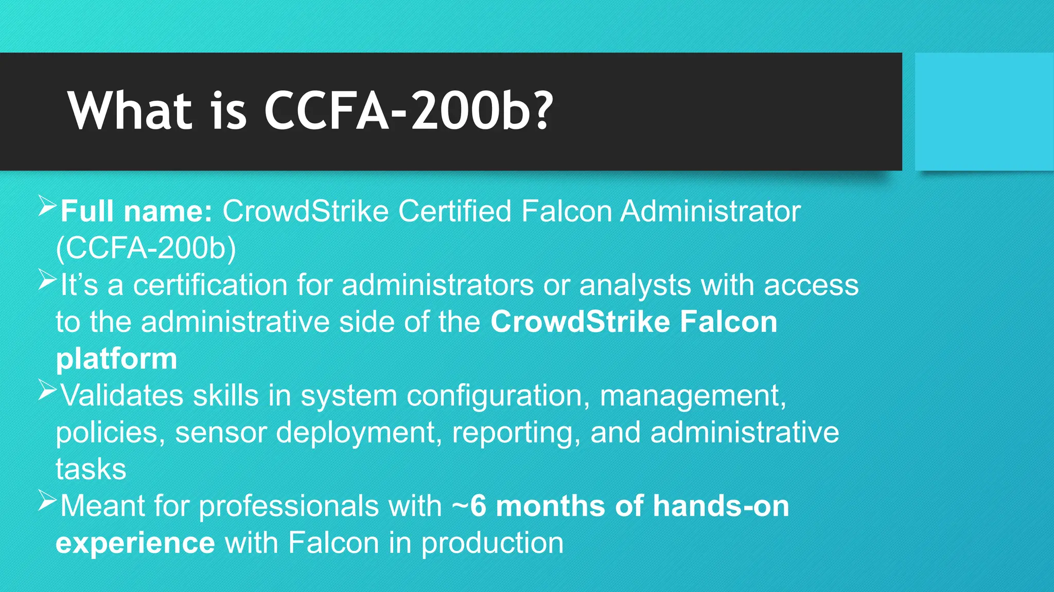 CCFA-200b (CrowdStrike Certified Falcon Administrator) – Complete Guide ...