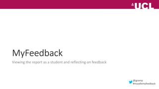 My Feedback evaluation and ideas for better guidance | PPT