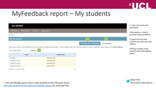 My Feedback evaluation and ideas for better guidance | PPT