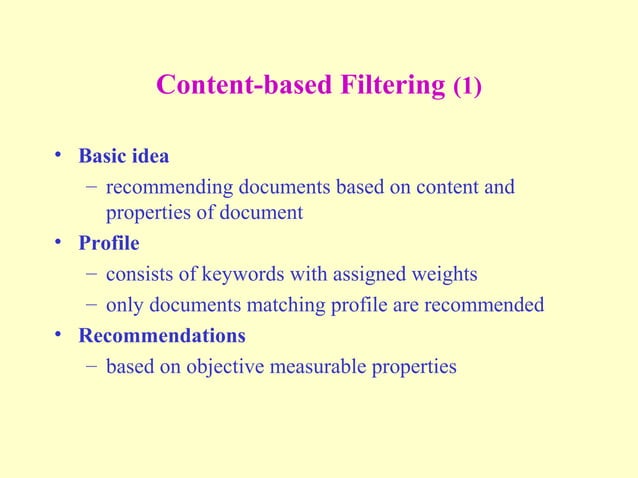 collaborative filtering | PPT