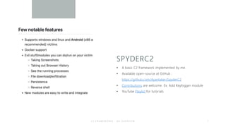 C&C Framework- Ayan Saha.pptx | Information and Network Security ...