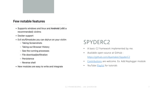C&C Framework- Ayan Saha.pptx | Information and Network Security ...
