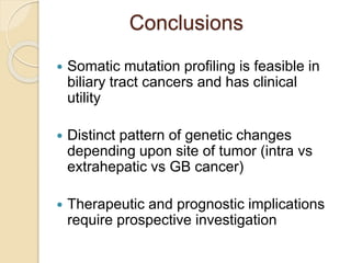 Molecular Profiling of Cholangiocarcinoma - Milind Javle, MD | PPT