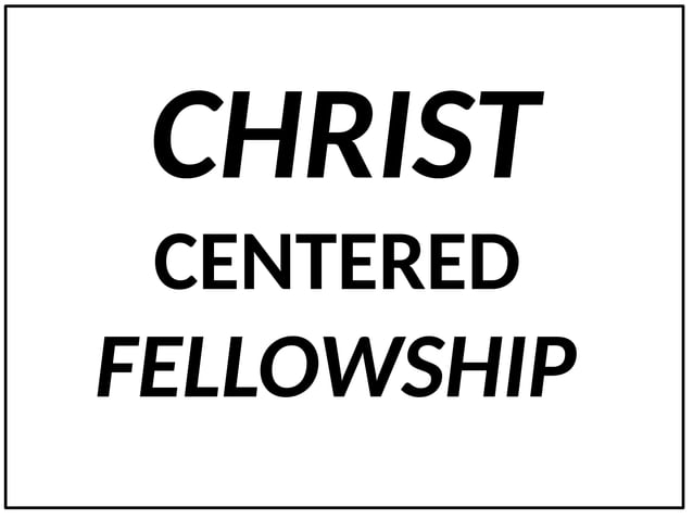 Christ Centered Fellowship WORSHIP September 8, 2024 | PPT