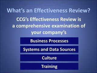 CCG Effectiveness Review Overview | PPT