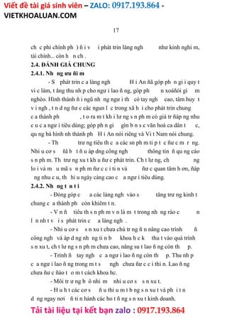 Các giải pháp để phát triển làng nghề ở Thành phố Hội An - tỉnh Quảng Nam (TT).doc