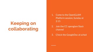 Creative Commons Certificates for GLAM Workers | PPT