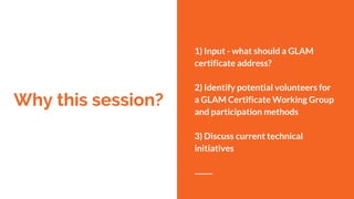 Creative Commons Certificates for GLAM Workers | PPT