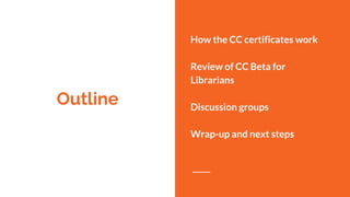 Creative Commons Certificates for GLAM Workers | PPT