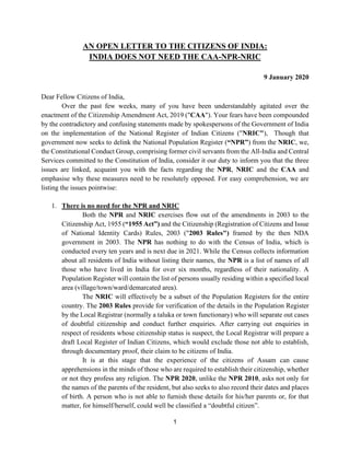 Ccg letter caa npr-nric | PDF