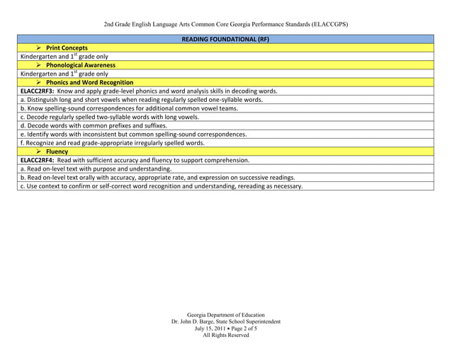 Gr. 2 Standards | PDF