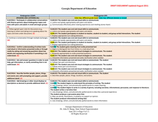 Kindergarten CCGPS Crosswalk | PDF | Educational Assessment | Education
