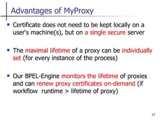 Composition and Execution of Secure Workflows in WSRF-Grids, IEEE CCGrid 2008, Lyon | PPT