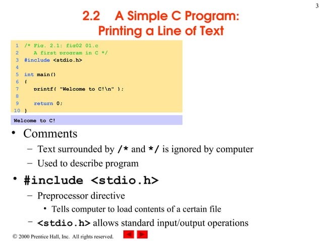 Cchap02ppt Introduction To C Programming Language Ppt