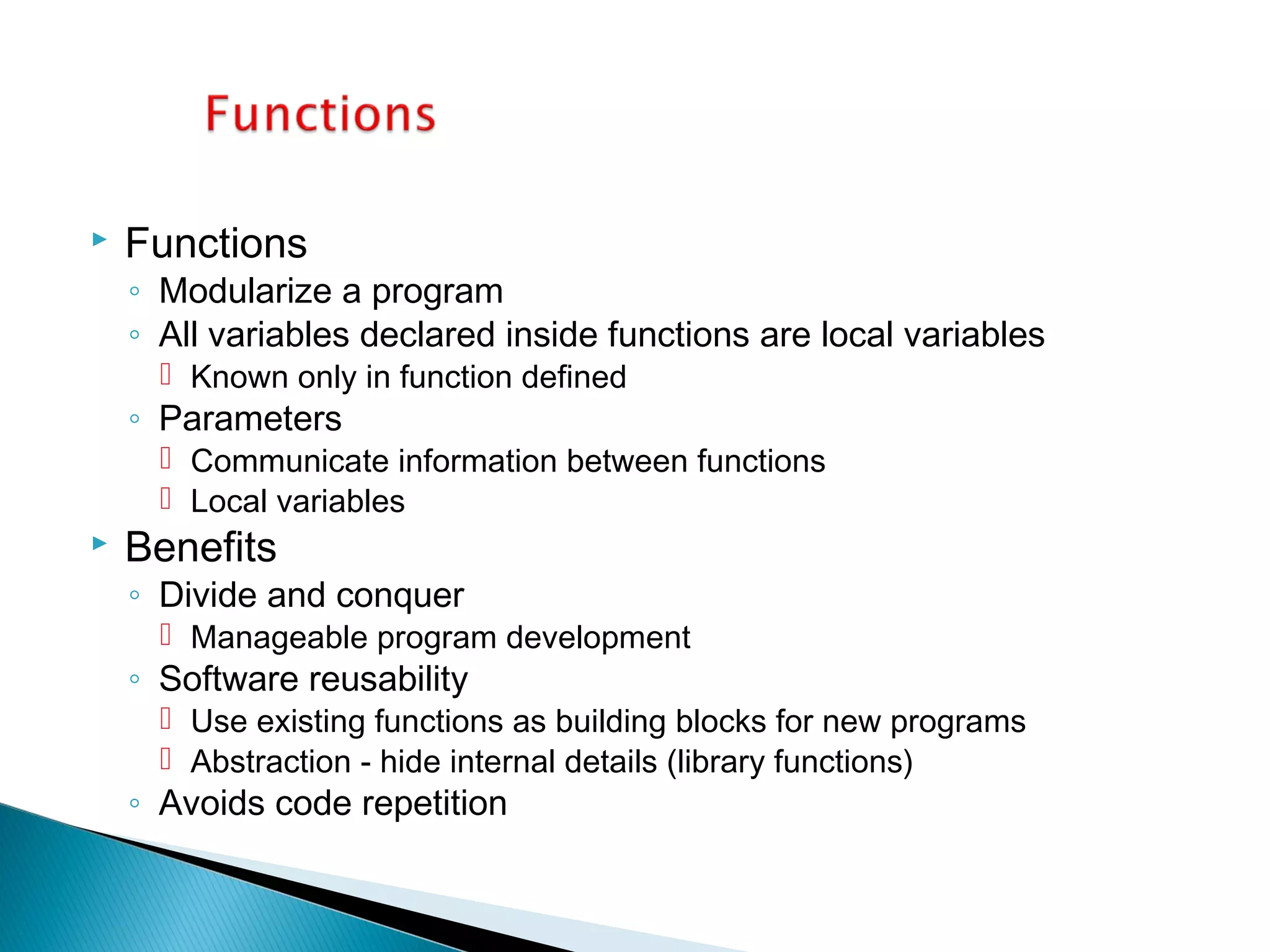 functions | PPT