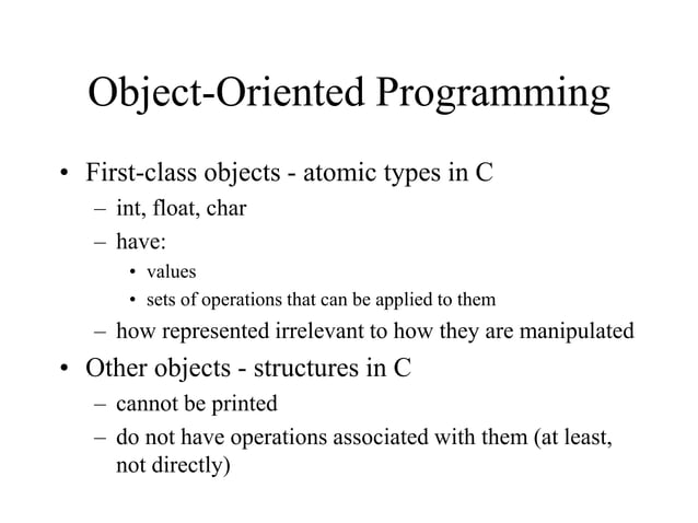 C++ PROGRAMMING OBJECT ORIENTED PROGRAMMING | PPT
