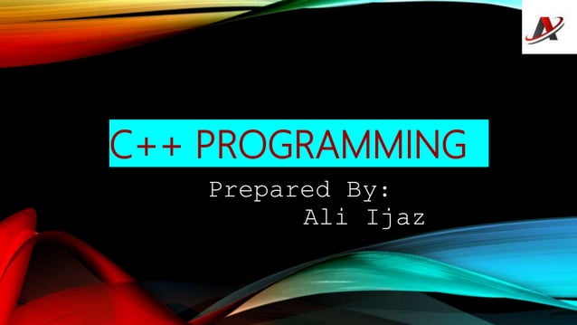 C++ chapter # 1 | PPT