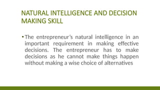 Chapter 2 ECONOMIC DEVELOPMENT OF ENTREPRENEURSHIP AND ITS COMPETENCE ...