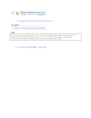 Cách chèn logo vào link mediafire | PDF