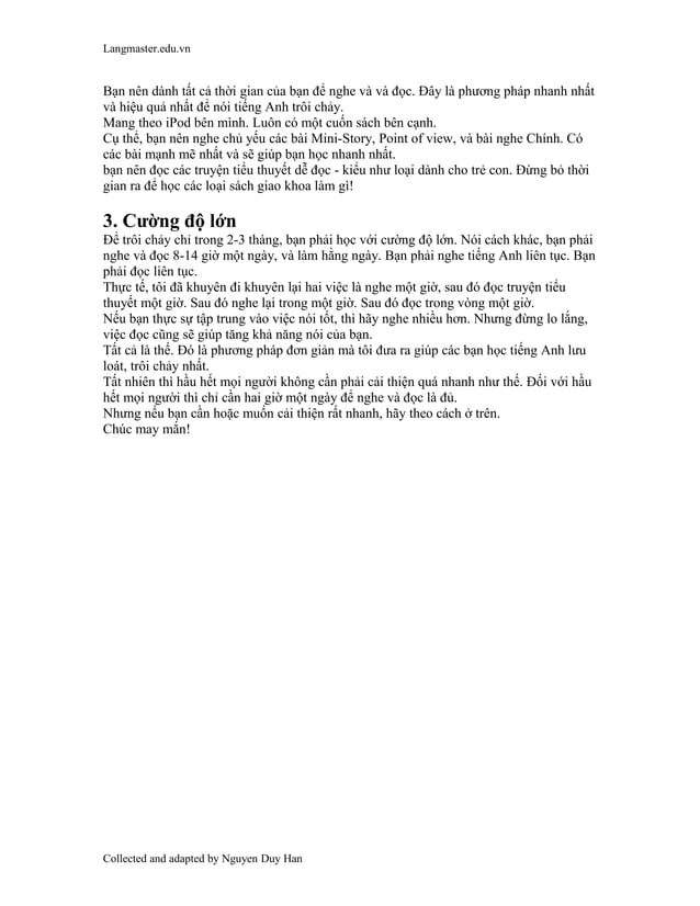 Cách học tiếng anh rất nhanh | PDF