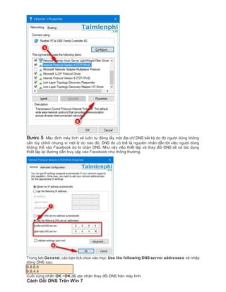 Cách đổi dns khi mạng chậm | PDF