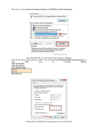 Cách đổi dns khi mạng chậm | PDF