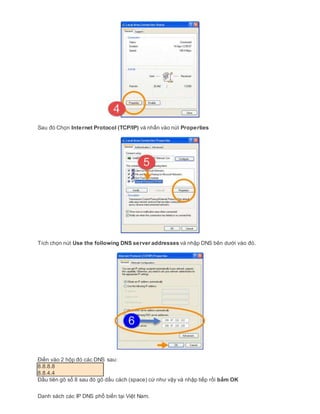 Cách đổi dns khi mạng chậm | PDF