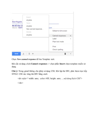 Cách làm email marketing trên gmail bằng code html | DOCX
