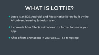 Using Lottie for your iOS apps | PPT