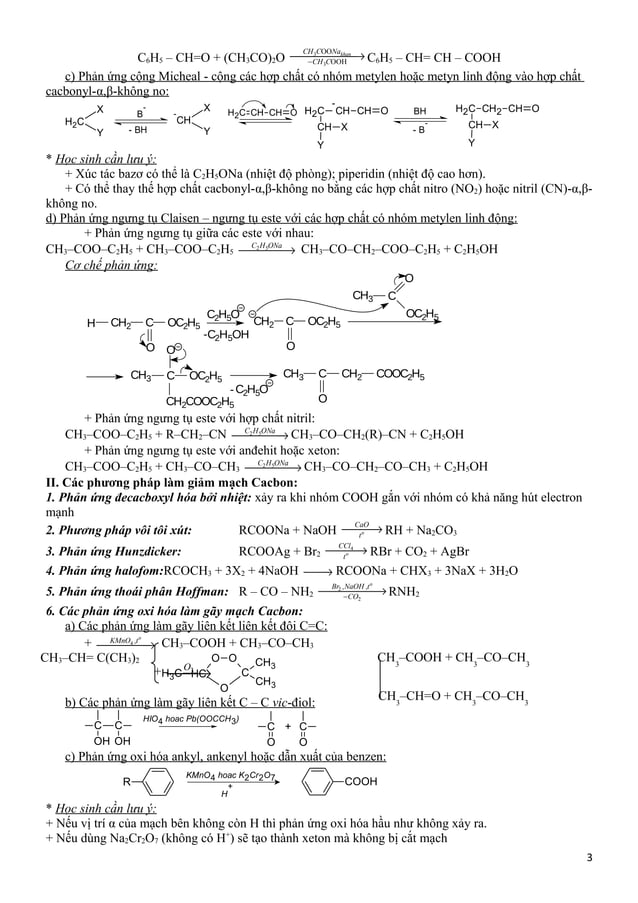 Cơ chế, tổng hợp hóa hữu cơ | DOC
