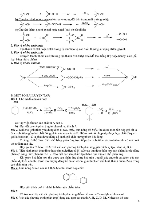 Cơ chế, tổng hợp hóa hữu cơ | DOC