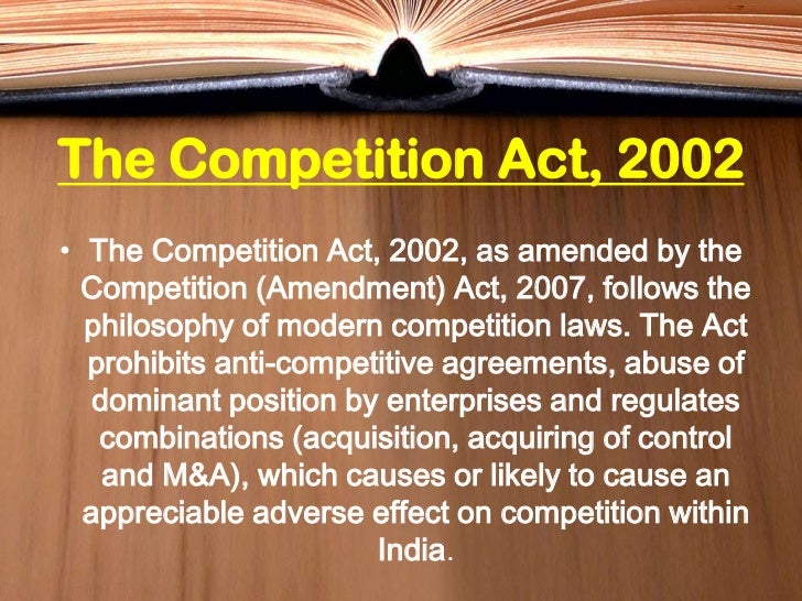 Competition commission of India Competition commission of India