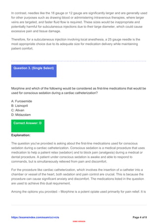 CCI-RCIS: Registered Cardiovascular Invasive Specialist Exam Guide | PDF