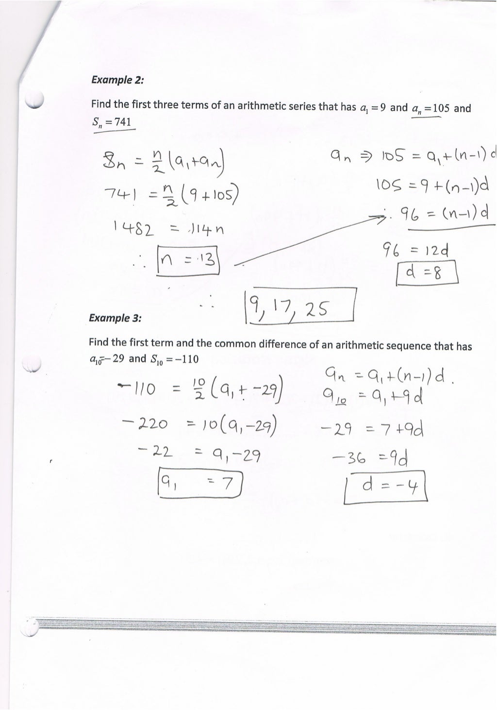 arithmetic-series-problems