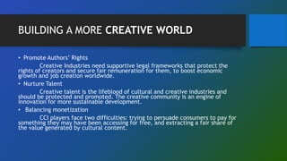 Cci1 lec 1 definition of creative industry | PPTX