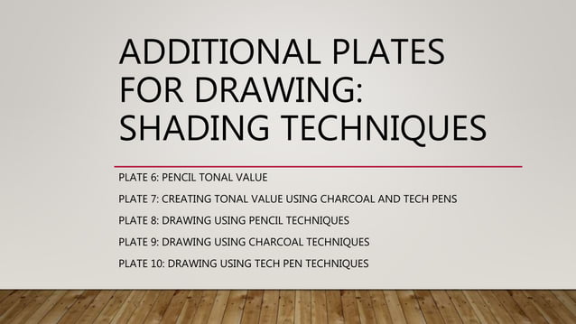 Cci1 lec 4 drawing additional plates 6 to 10 | PPTX