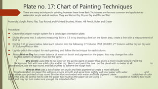Cci1 lec 6 painting techniques and art illustration | PPT